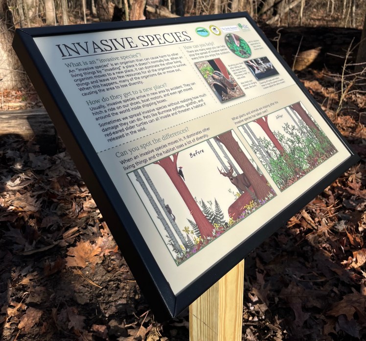 New Invasive Species Sign at Swift Creek Bluffs! – South Wake ...